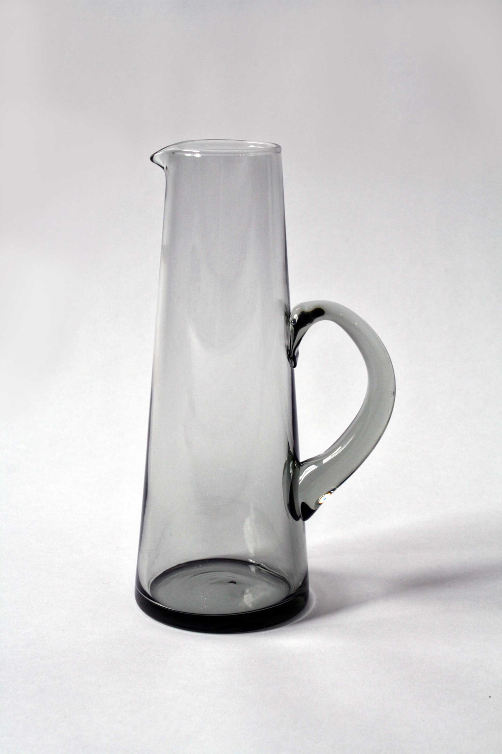 Blown Glass Pitcher, Smoke Gray – Elysian Collective